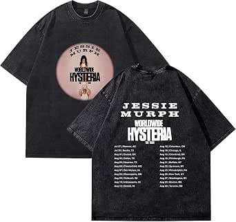 Jessie Murph 2025 Worldwide Hysteria The Tour Merch Dirtyfit T-Shirt ...