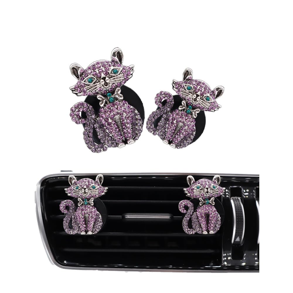Amazon.com: ORIESSE 2pcs Cat Air Vent Clips Car Air Freshener Vent ...