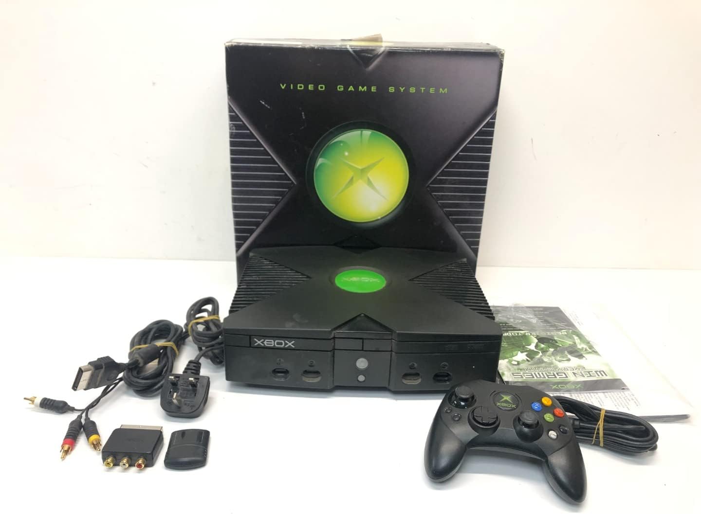 Microsoft Original Xbox Console With Controller, Power Supply, And Av ...