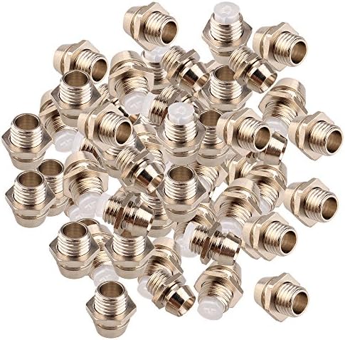 uxcell 100pcs 3mm LED Lamp Holder Light Bulb Socket Plastic Chrome ...