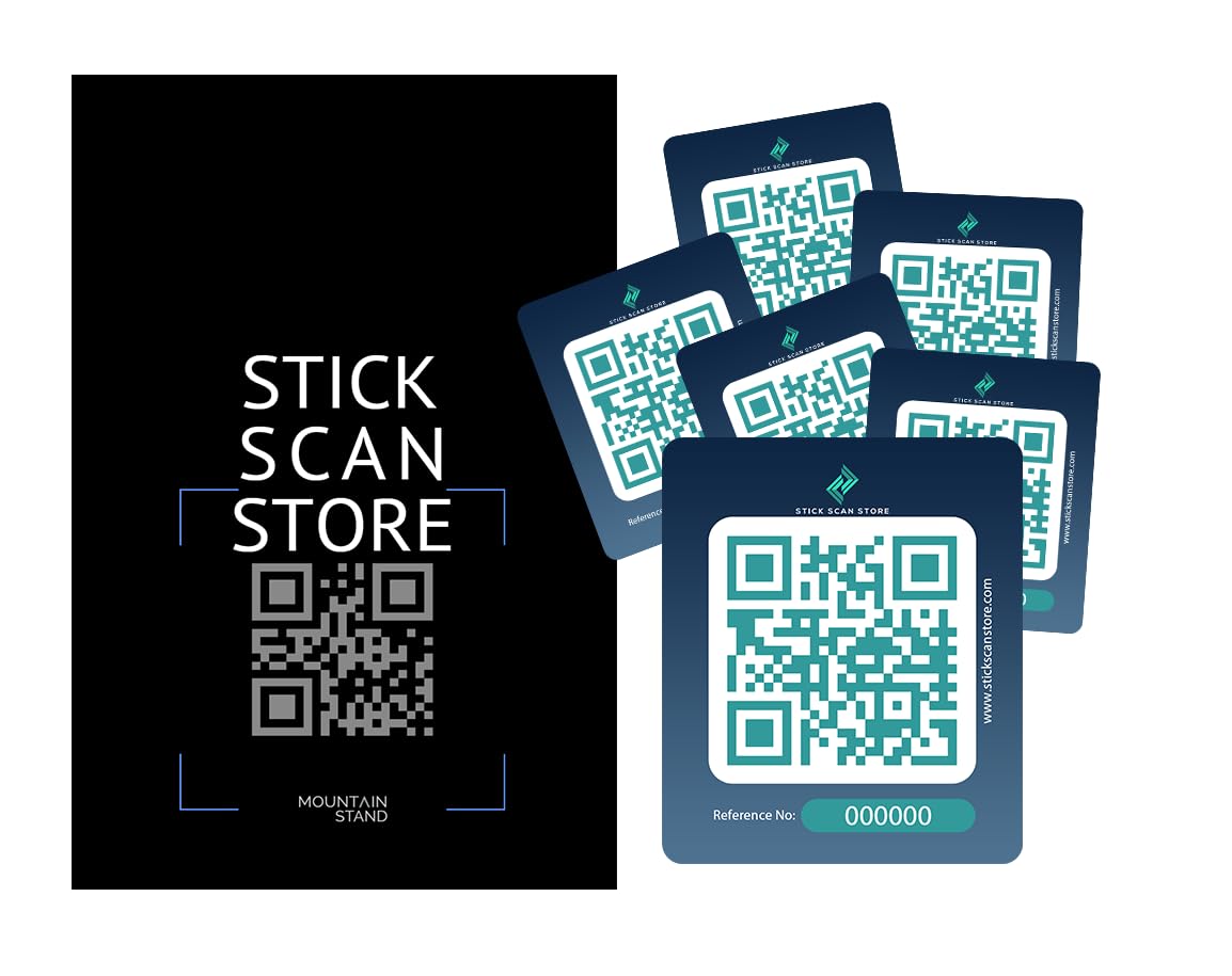 Amazon.com : Mountain Stand QR Code Labels for Storage. Stick Scan ...