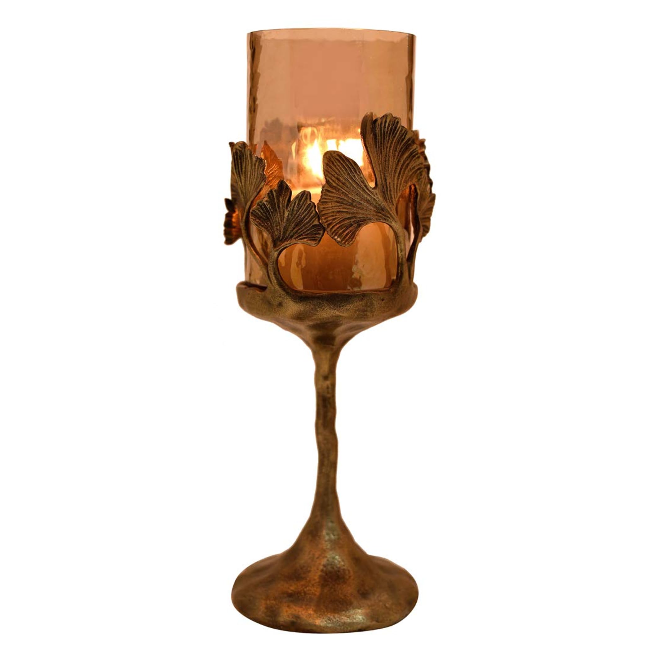Amazon.com: Decozen Candle Holder with Glass and Decorative Gold ...