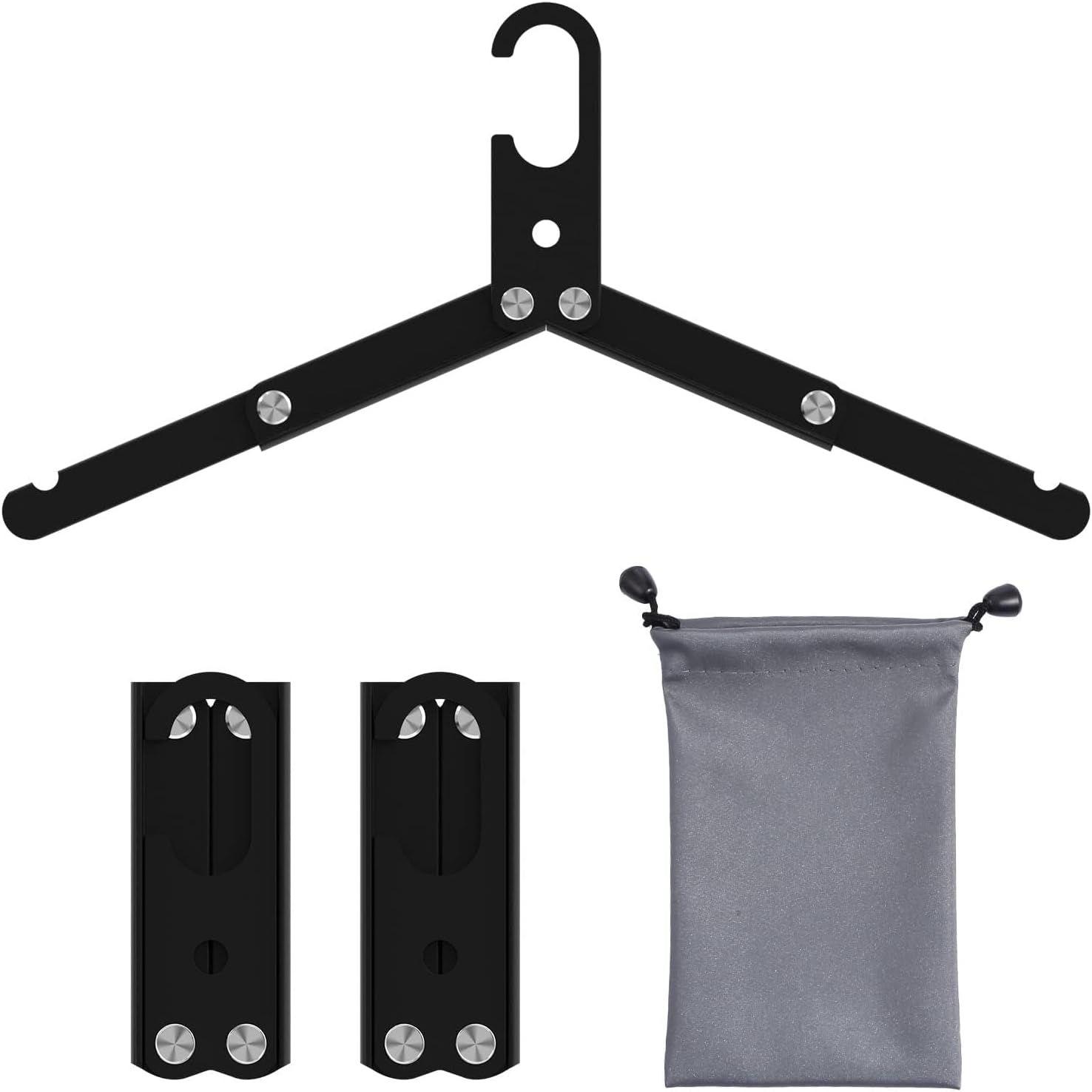 Amazon.com: CHMHY 6 Pcs Folding Clothes Hangers, Travel Clothes Hanger ...