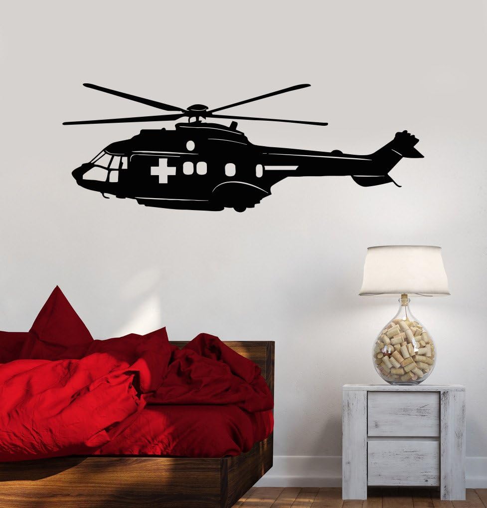 Amazon.com: Wall Decal Ambulance Helicopter Medicine Hospital Mural ...