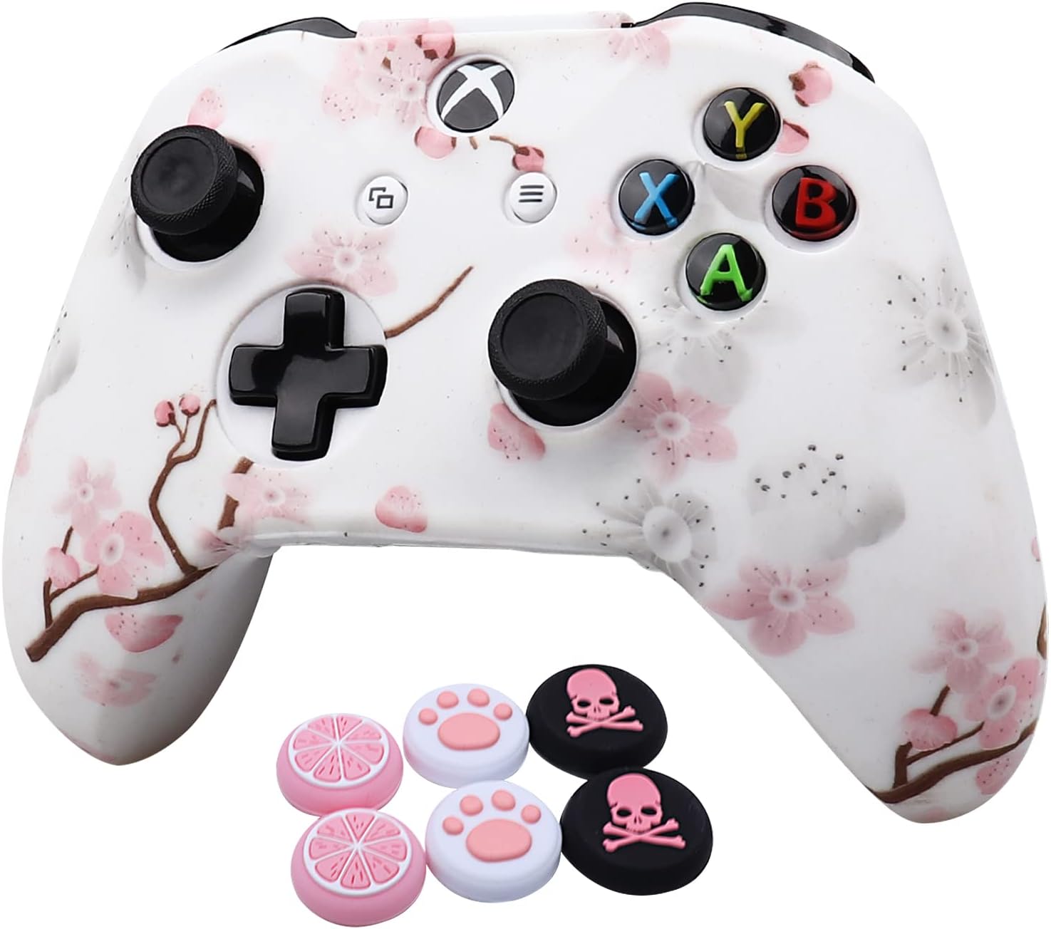 Amazon.com: RALAN Cherry Blossoms Skin , Sakura Silicone Controller ...