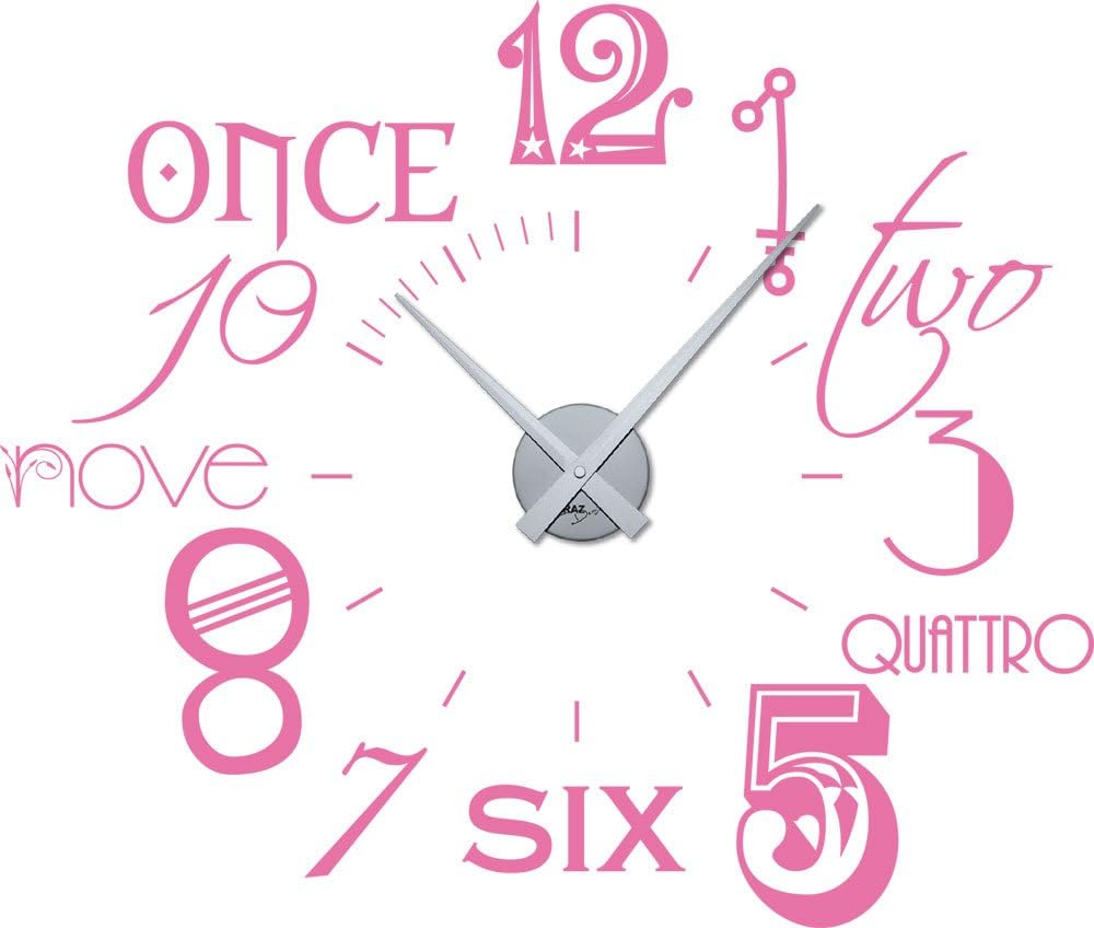 Amazon.com: Wall Sticker Clock with Modern Design Featuring ...