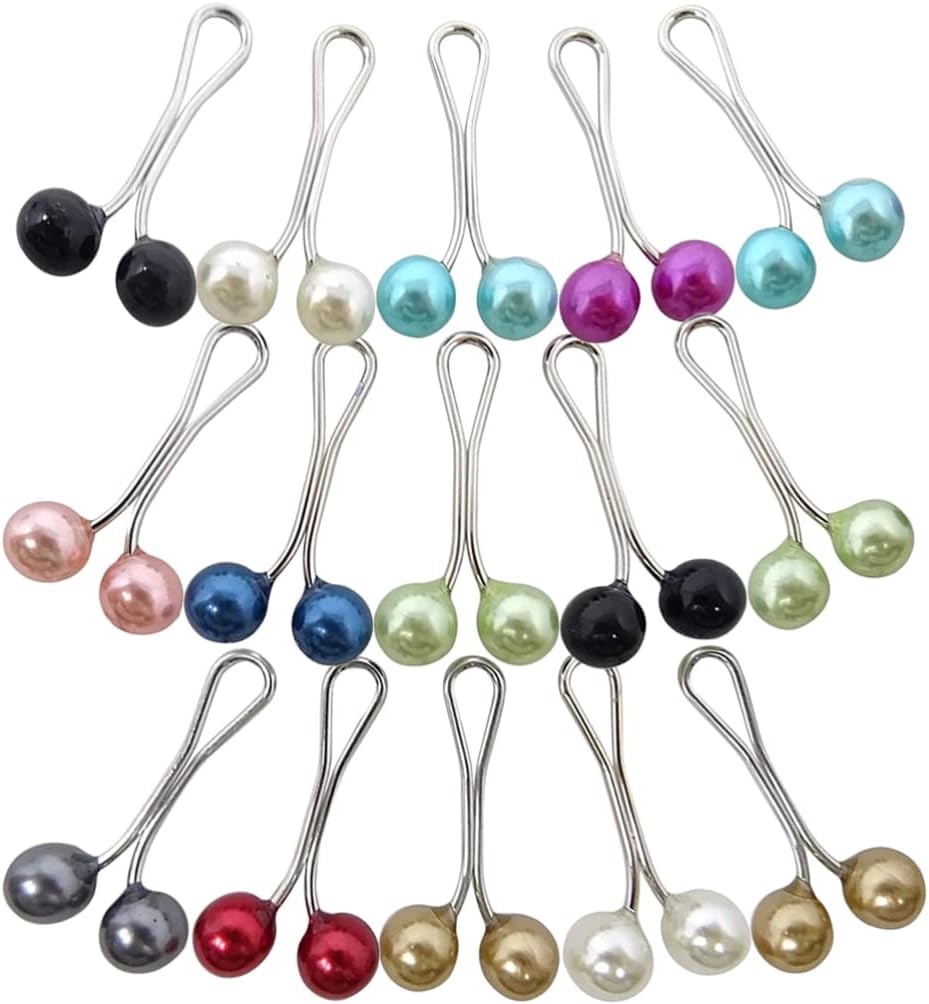 Amazon.com: KALLORY 24pcs Hijab Pin Cute Scarf Brooch Pin Headscarf ...