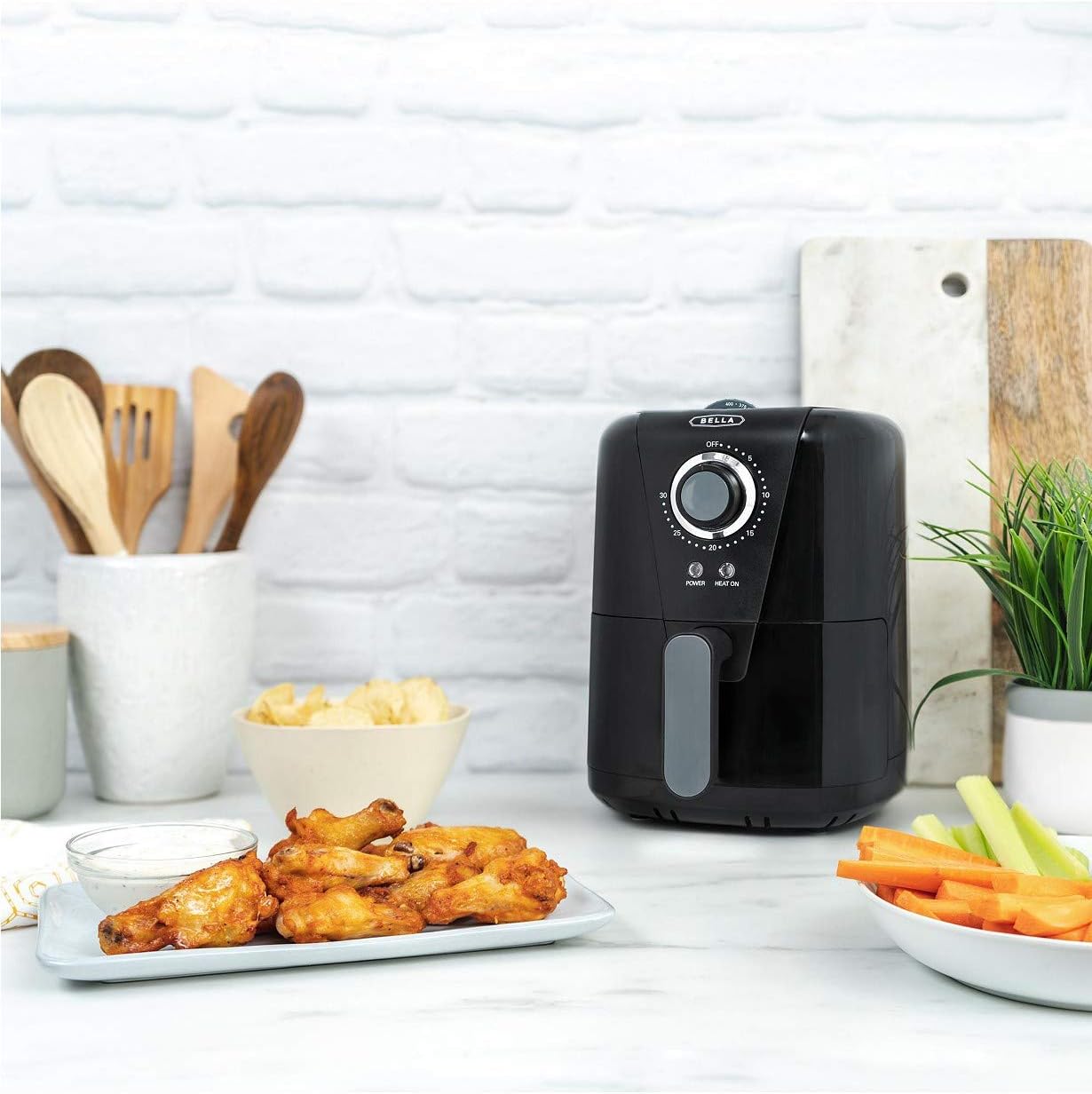 Amazon.com: So Yummy by bella 2.0QT Air Fryer, Navy : Home & Kitchen