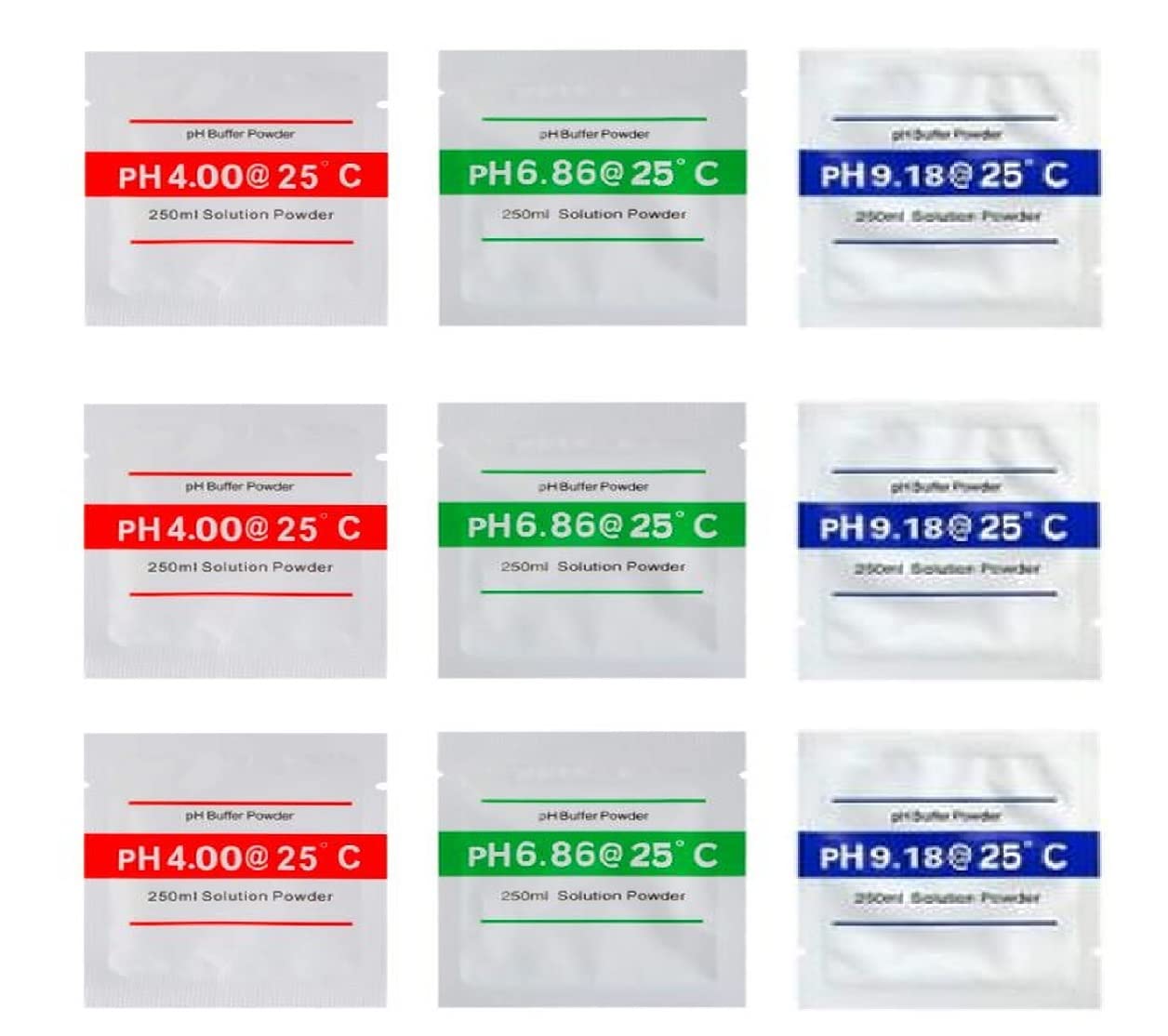 IONIX Ph callibration powder, pack of 9, Ph meter callibration powder ...