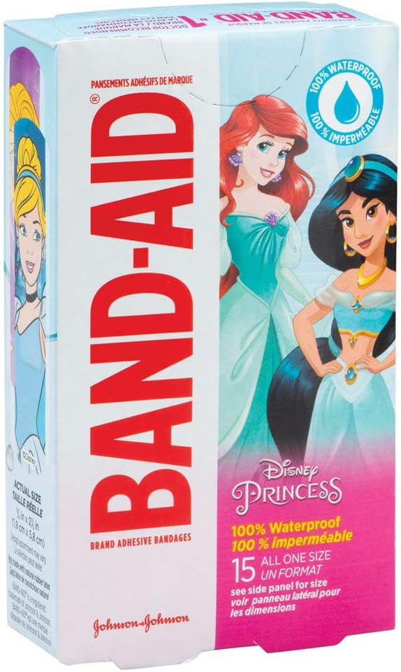 Amazon.com: Disney Princess Waterproof Band-AID Bandages - First Aid ...