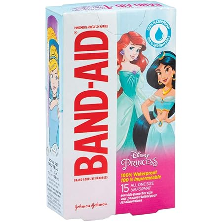 Amazon.com: Disney Princess Waterproof Band-AID Bandages - First Aid ...