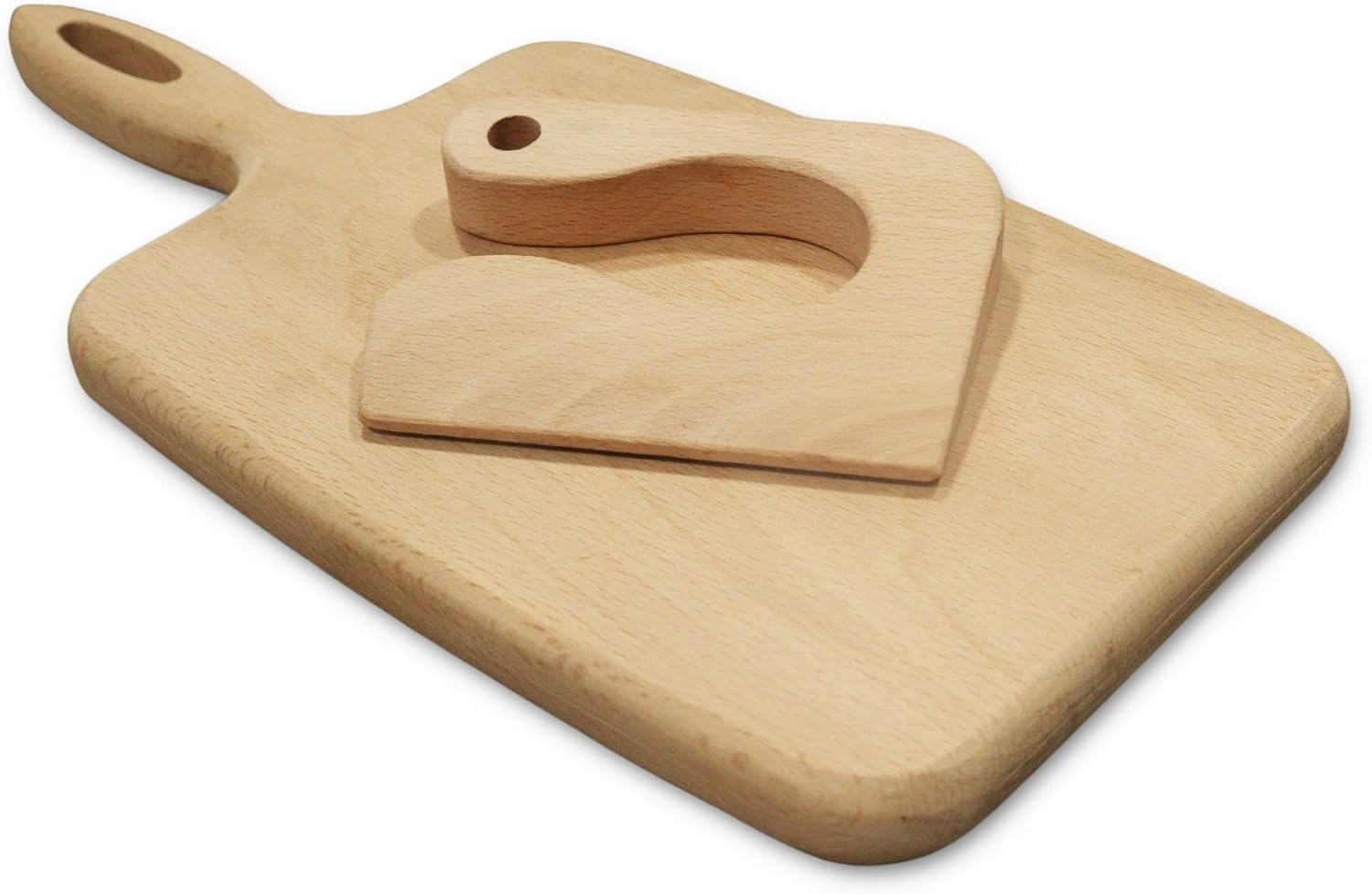 Amazon.com: Wooden Kids Chopper Set Cutting Board and Safe Wooden Kids ...