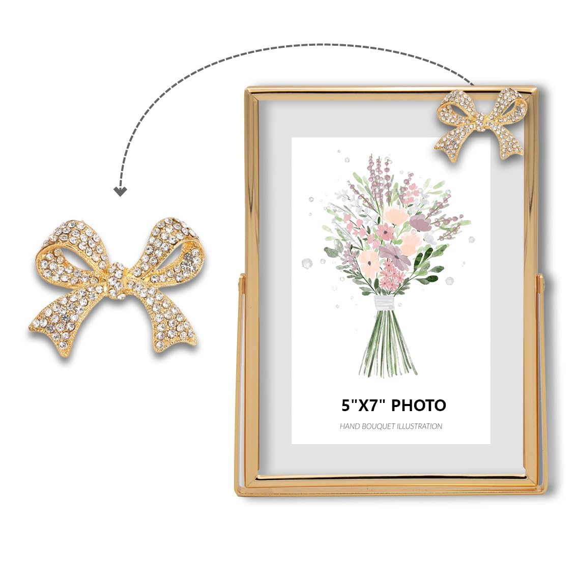 Amazon.com - Dotride Gold Floating Picture Frames, Fit 5x7,4x6, 3.5x5 ...