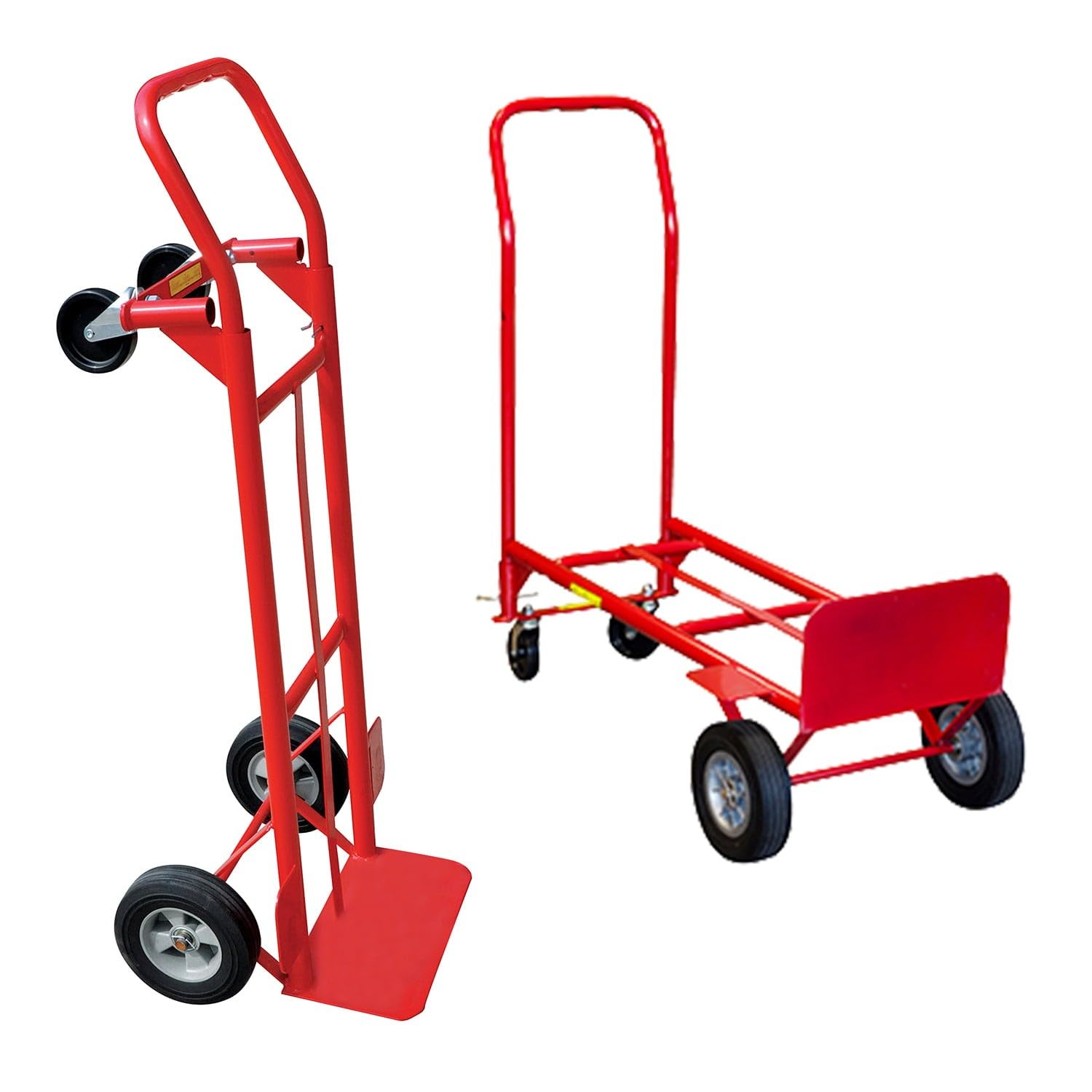 Buy 600 lb. Capacity 2-in-1 Convertible Hand Truck Foldable Flatbed ...