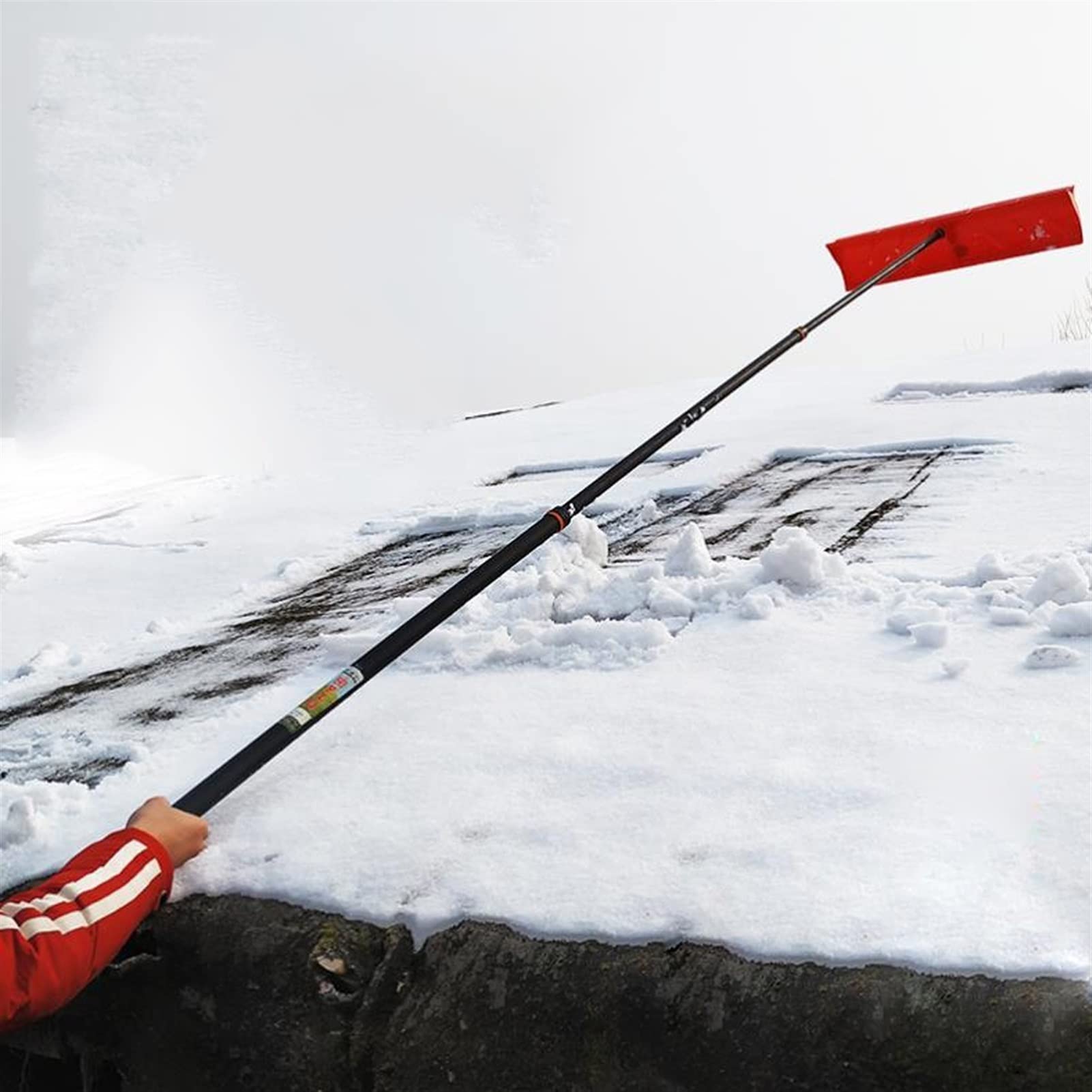 Buy BEZARA Telescoping Snow Roof Rake For Roof Snow Removal, Push And ...