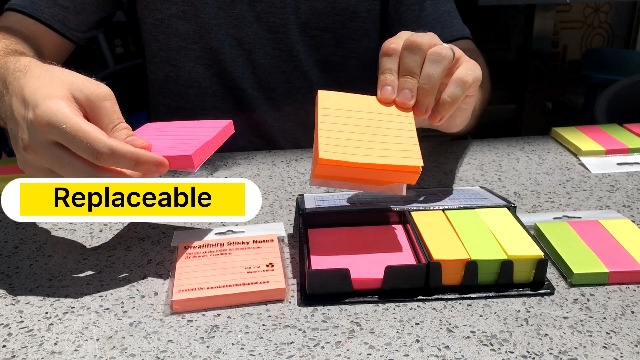 Watch Replaceable Sticky Notes Organizer 3x3 and 1x3 inches on Amazon Live