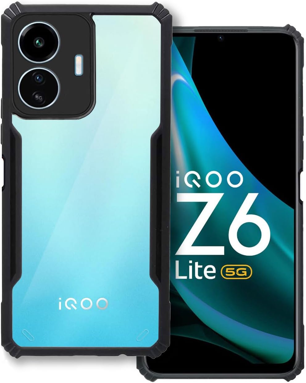 TRUEUPGRADE Liquid Silicone iQOO Z6 Lite 5G Case Cover | Microfiber ...