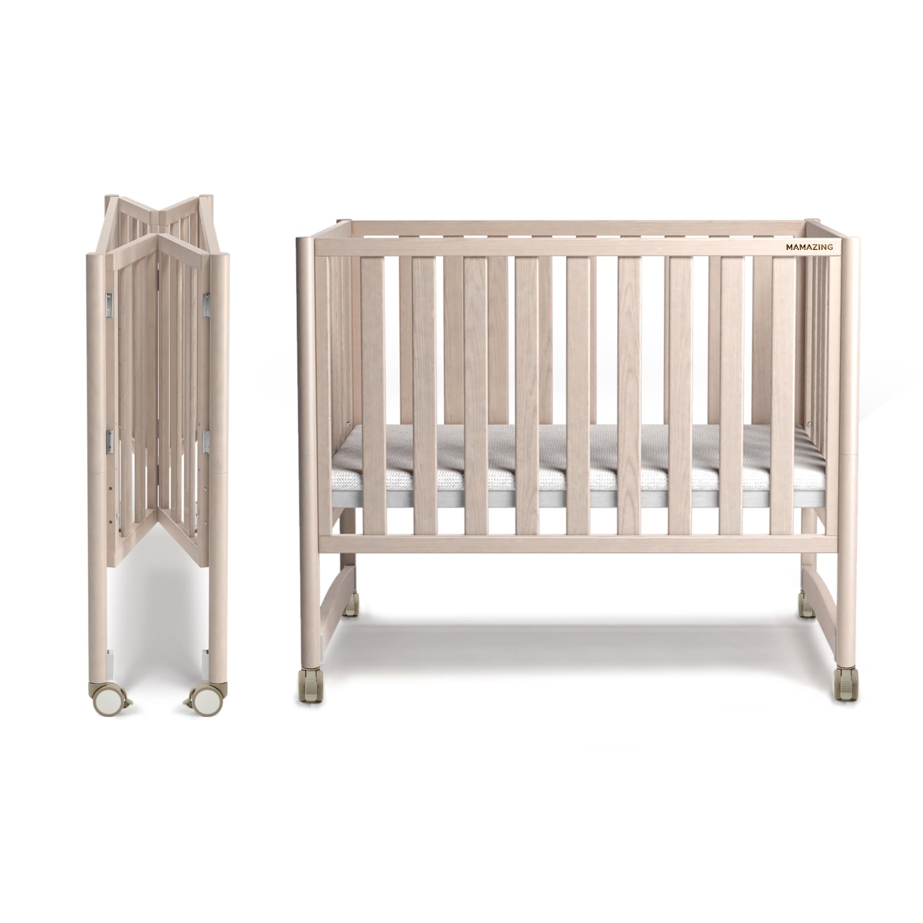 Amazon.com : MAMAZING EvoNook 6-in-1 Convertible Mini Crib - Easy ...