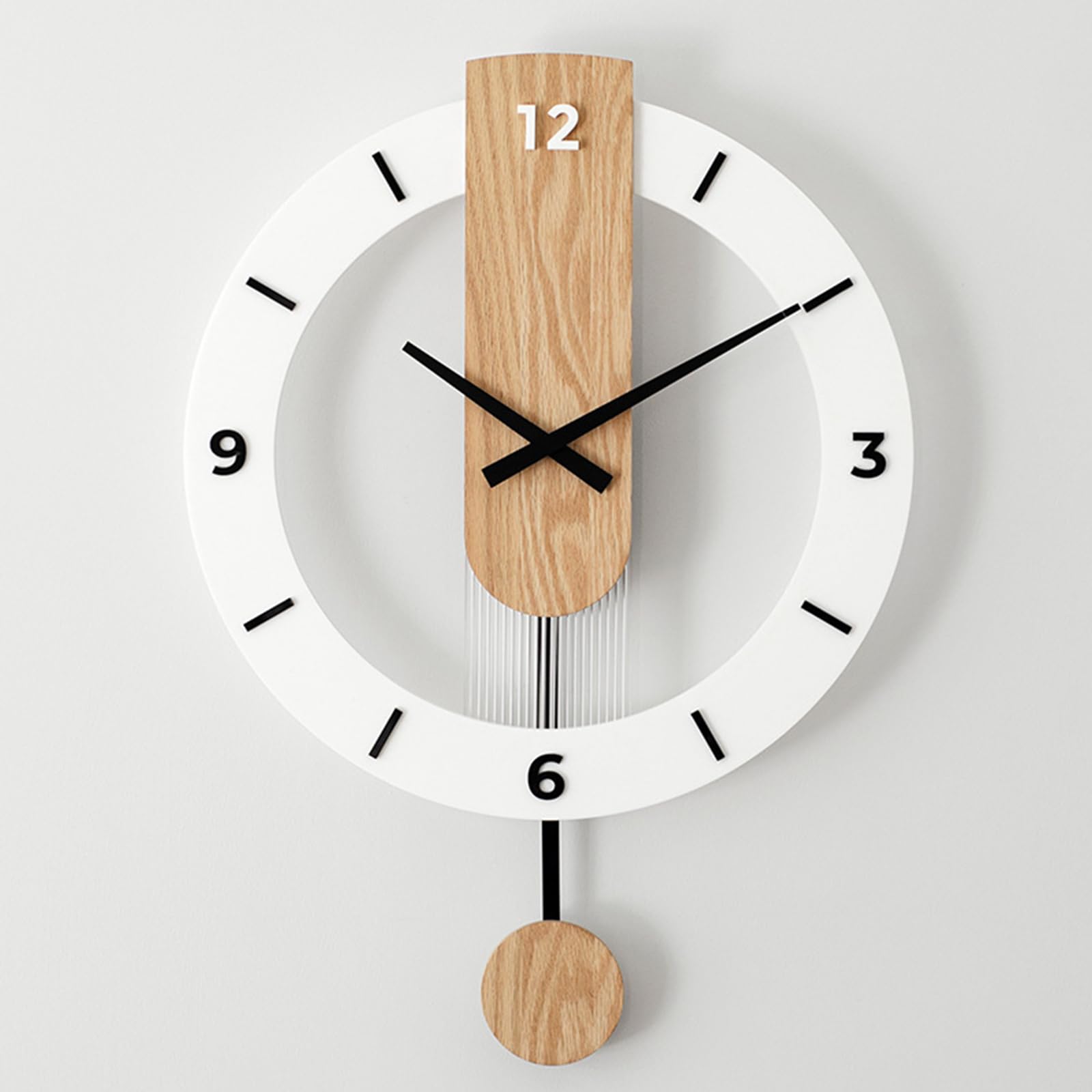 Amazon.com: JUSTUP Modern Decor Wall Clock, 15 Inch Analog Minimalist ...