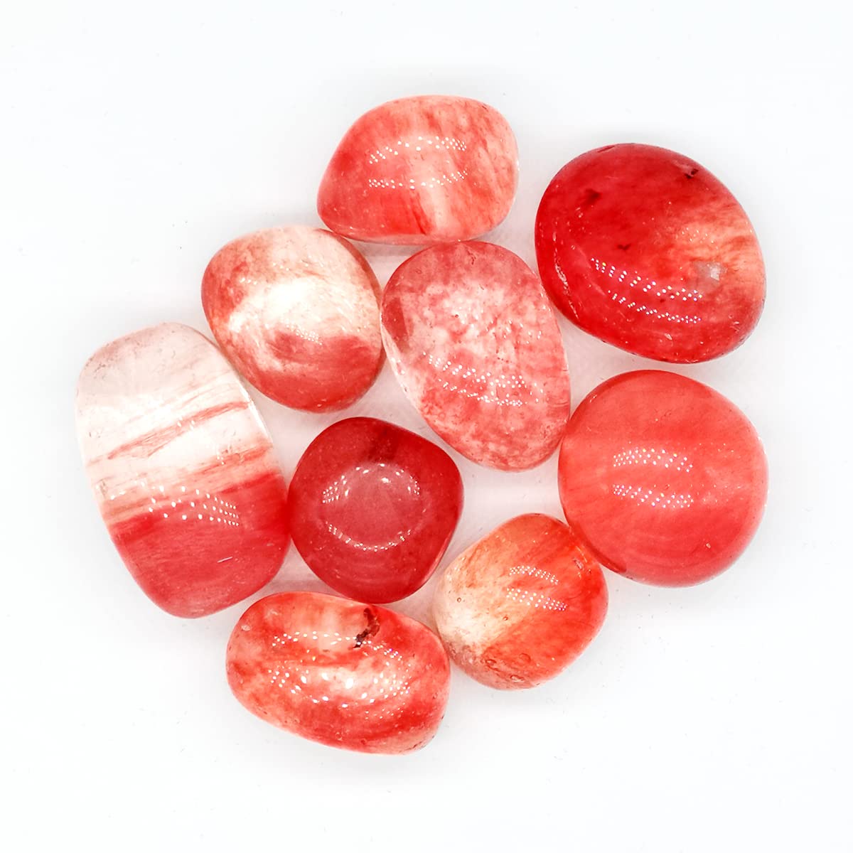 Amazon.com: FlyingBean Bulk Red Rock Crystals, Natural Raw Stones ...