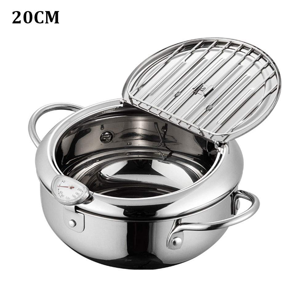 Mini Deep Fryer 3L Small Deep Fat Fryer, Chip Pans With Basket And Lid ...