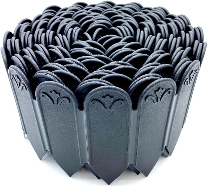 Garden Lawn Edging 15CM x 10M Flexible Plastic Border Edger Roll for ...