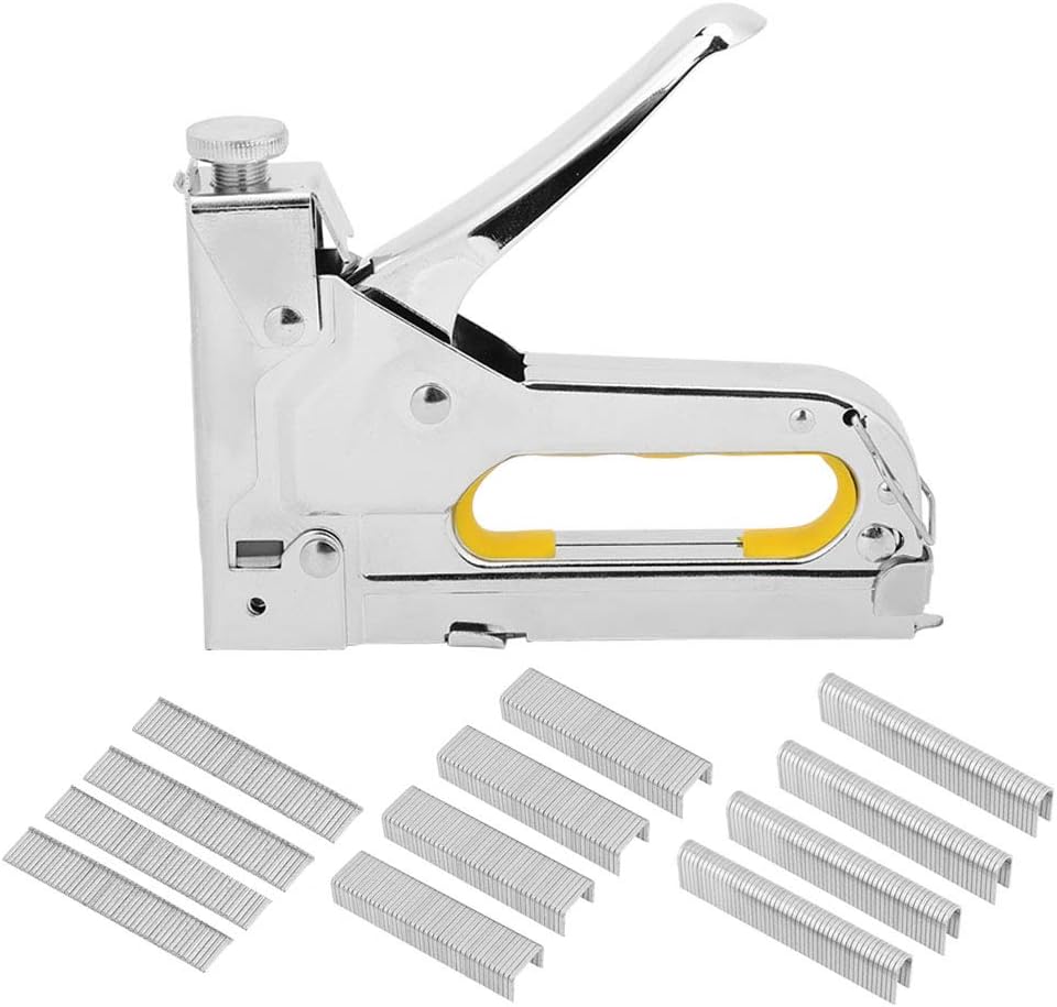 Oumefar Adjustable Nailing Tool Hand Operated Framing Stapler Staple ...