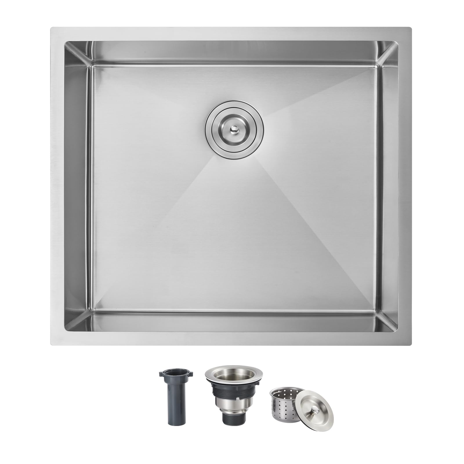 Snapklik.com : ROVOGO 25x22x9 In. Kitchen Sink Undermount Single Bowl ...