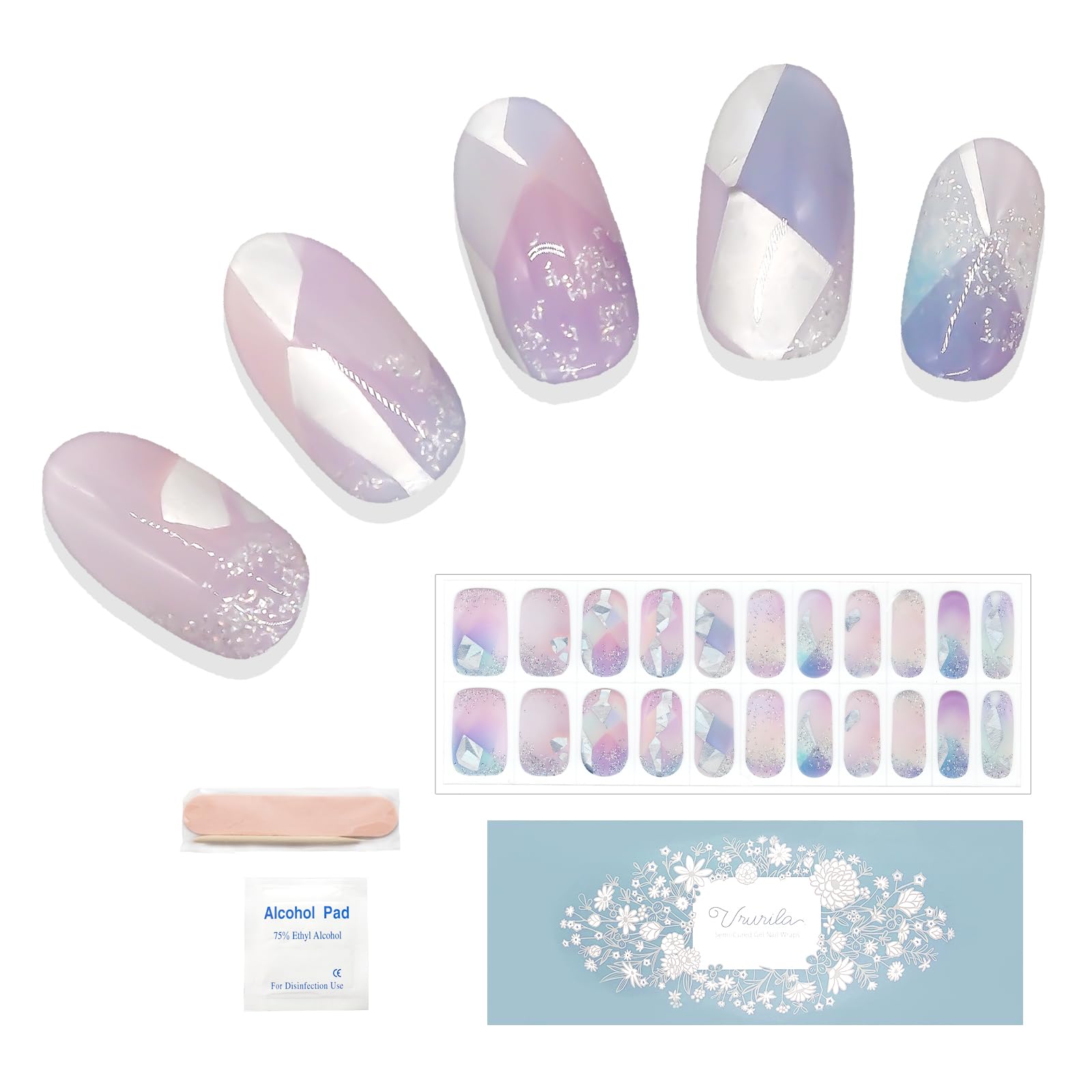 Amazon | うるりら ジェルネイルシール ネイルシール 硬化タイプ 貼るだけ セルフネイル オーロラ Ururila (【艶フィット】AI夢ネイル図鑑×うるりら760. オーロラワンホン ...