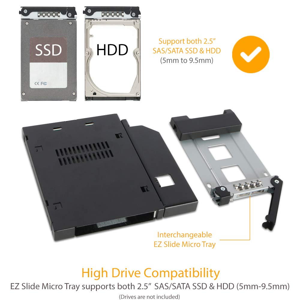 Hard Drive Mobile Rack ICY DOCK ToughArmor MB411SPO-B 2.5" SATA/SAS ...