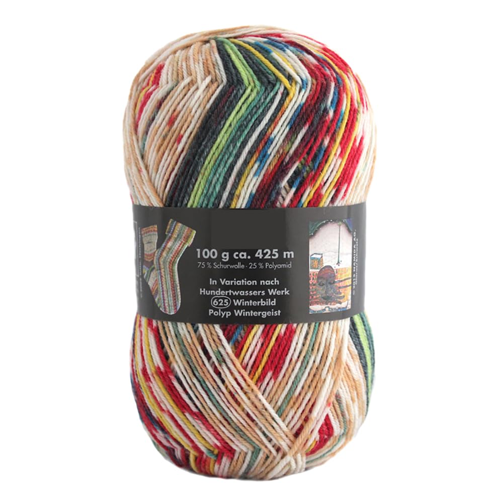 Amazon.com: Yarn Ave Opal 4ply Sock Yarn According to Hundertwasser ...