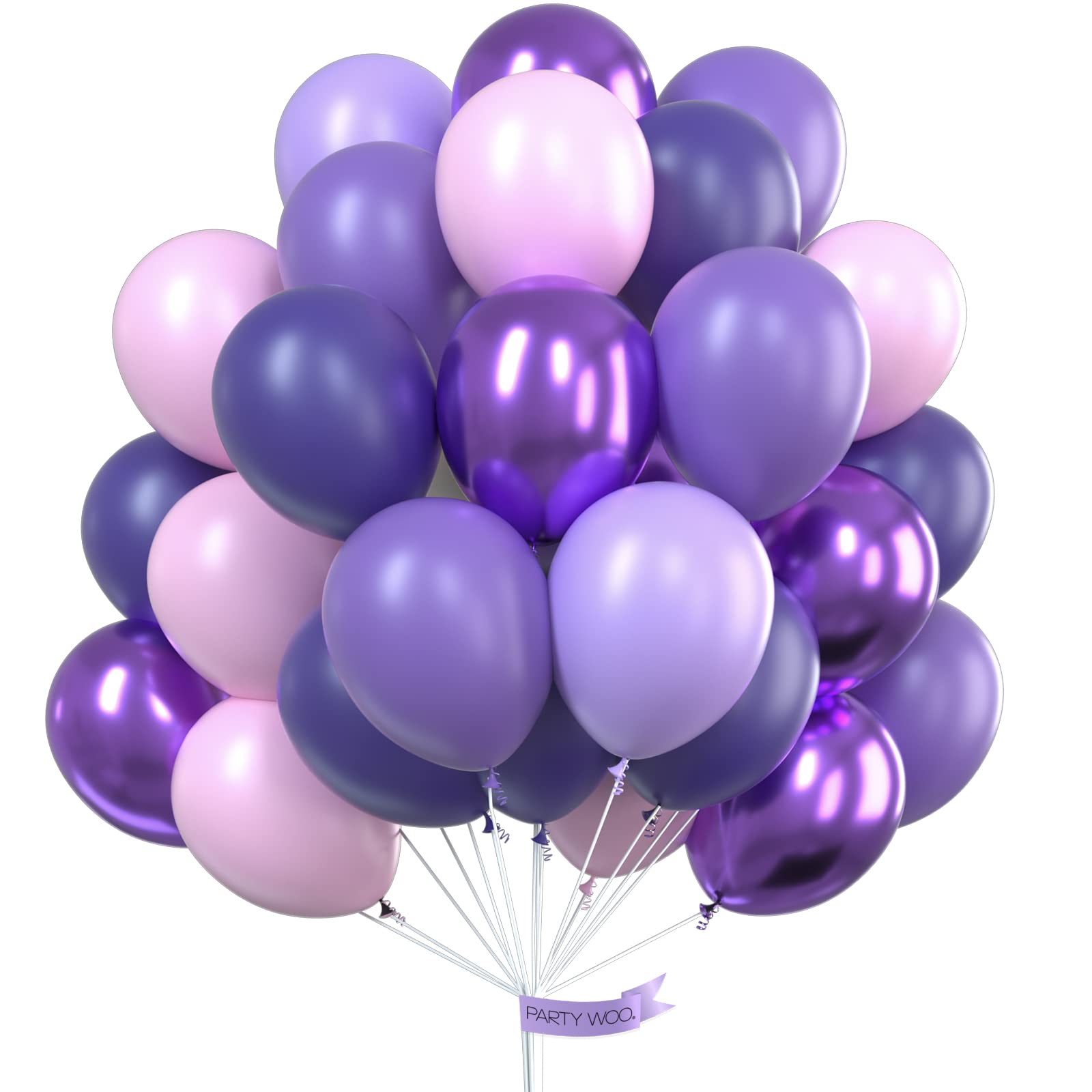 PartyWoo Globos morados, 70 p...B07MR91BYC | Encarguelo.com