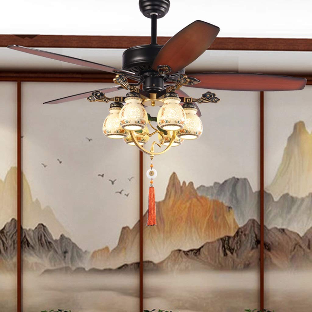Antique Porcelain Light Ceiling Fan