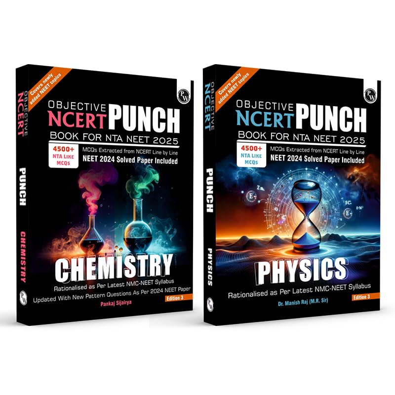 Buy PW Objective NCERT Punch Physics, and Chemistry Competitive Exams ...