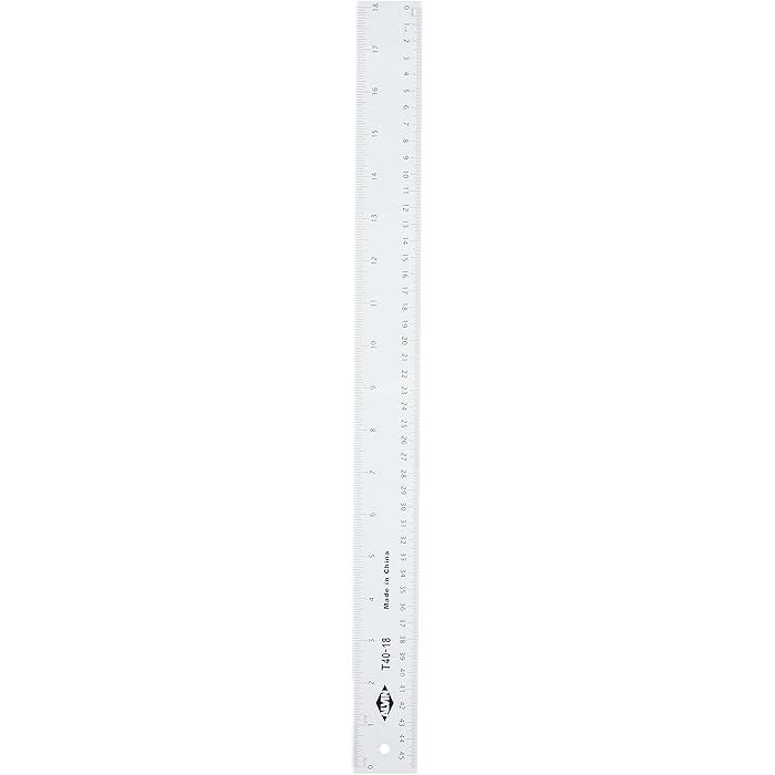 Buy ALVIN Clear Acrylic Ruler, Scratch Resistant, Multipurpose Drawing ...