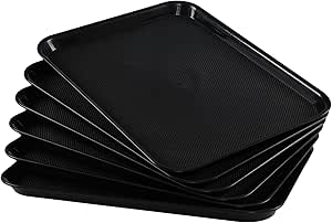 Amazon.com | Taysisiter Plastic Fast Food Trays, Rectangular Restaurant ...