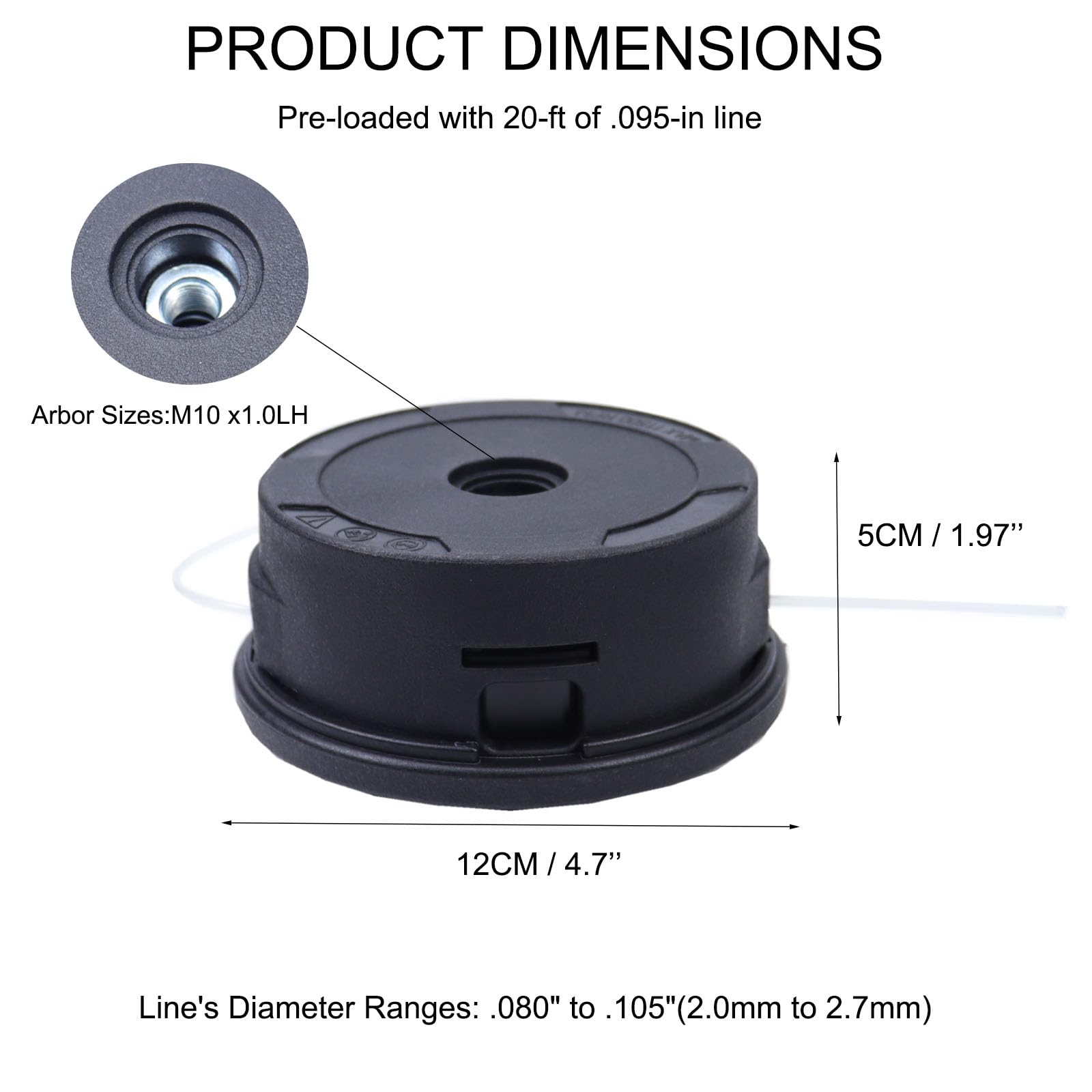 Snapklik.com : 5 Pcs 25-2 Trimmer Head For Stihl FS55 FS56 FS70 FS80 ...