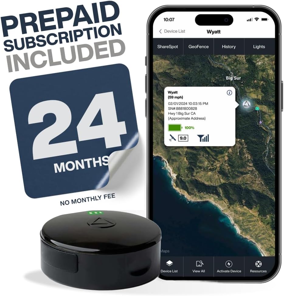 Amazon.com: LandAirSea 54 GPS Tracker + 24-Months No Monthly Fee. Long ...