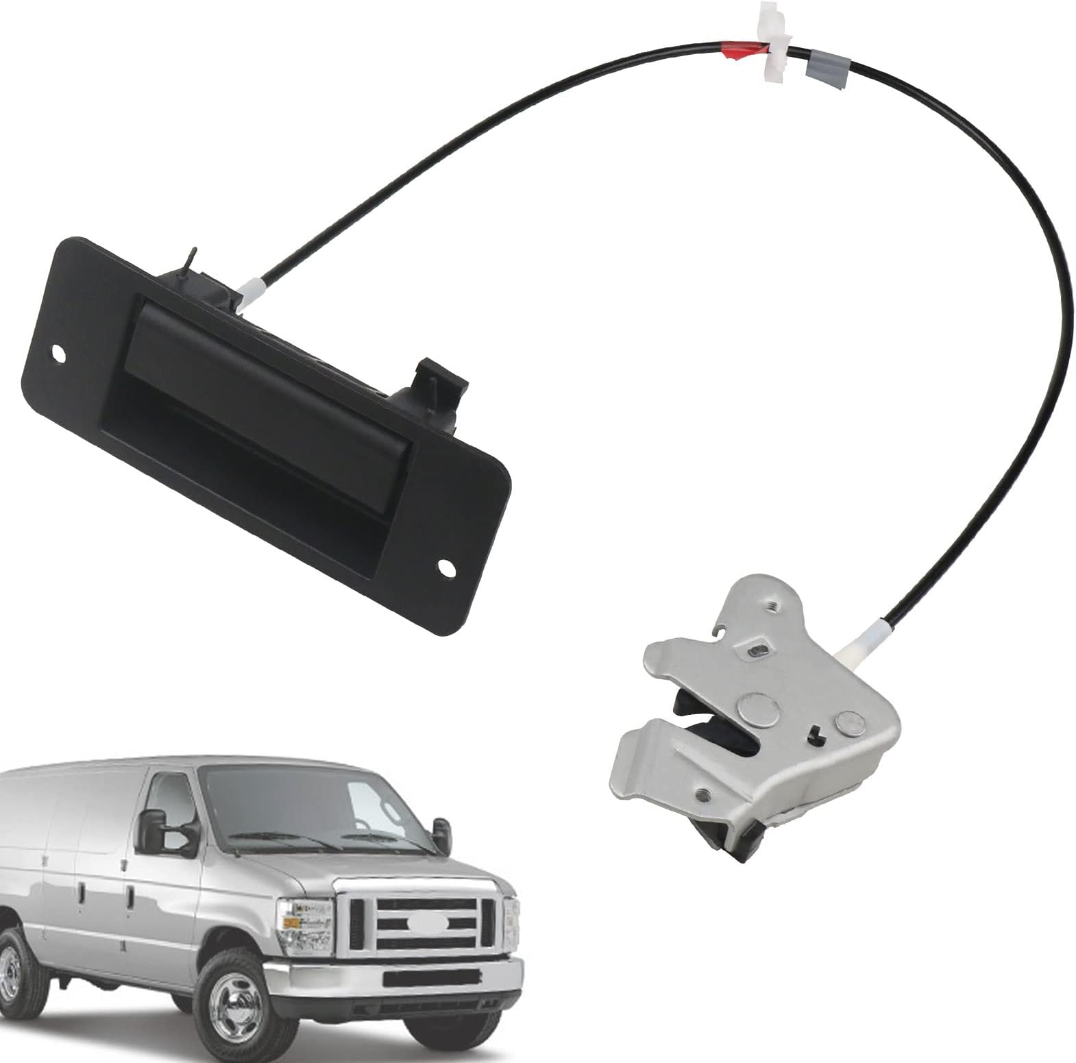 Amazon.com: unikpas Door Latch Assembly w/Cable & Rod Compatible for ...