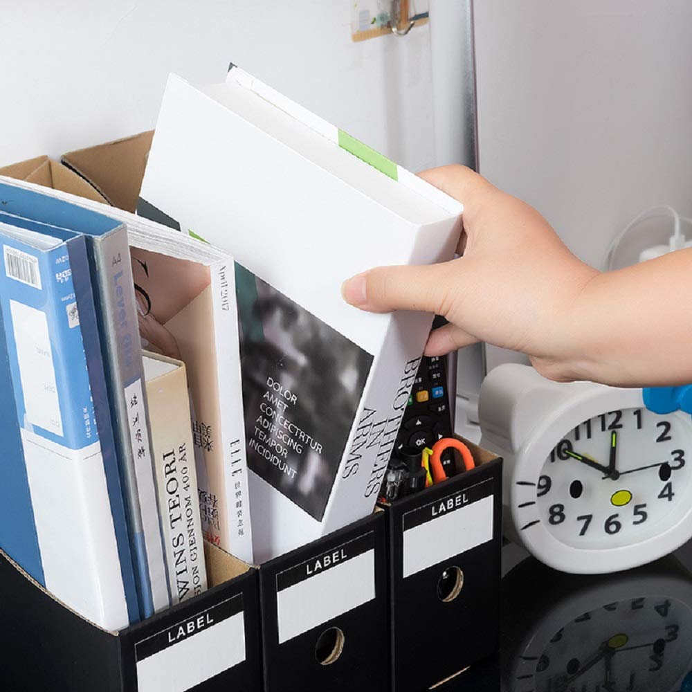 MAGIIN 5PCS Magazine File Holders Book Organizer Waterproof Sturdy ...