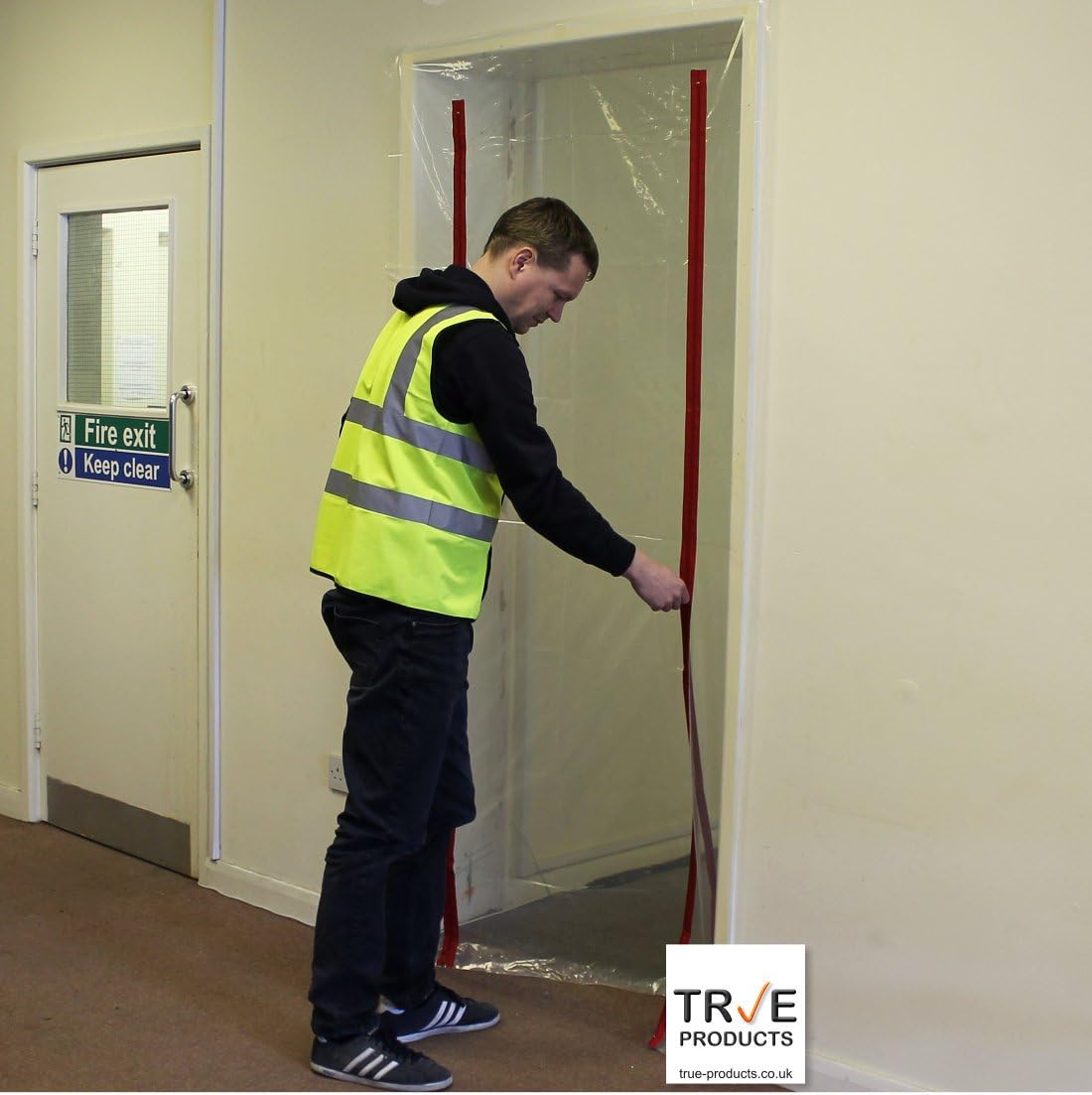 True Products 2 Zip Dust Stop Prevention Door Kit. Pre-Assembled for ...