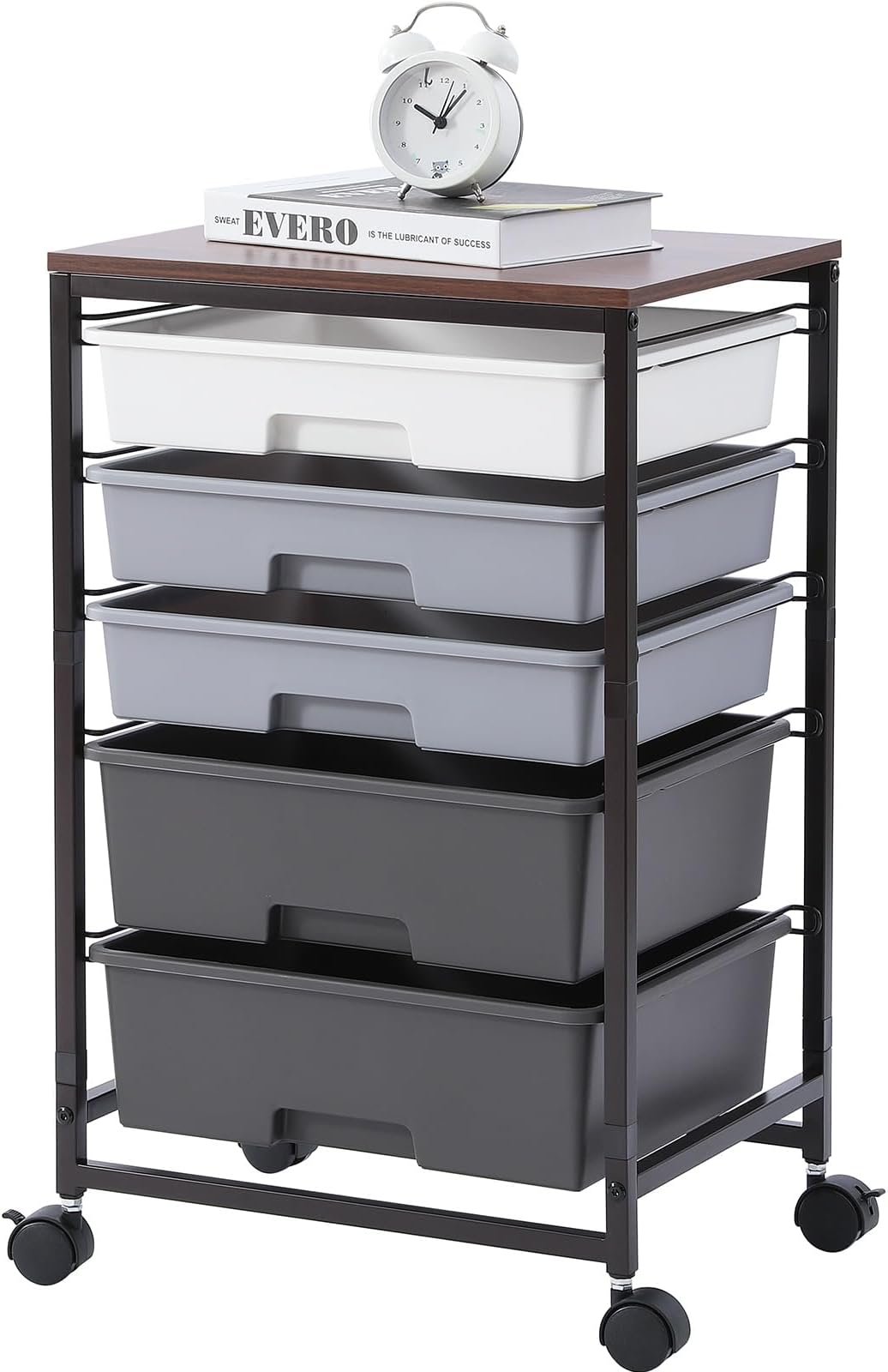 Amazon.com: TOOLF Utility Cart with 5 Drawers,Storage Drawer Cart with ...