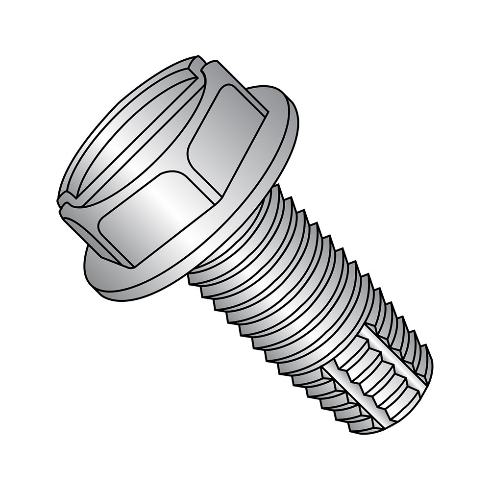 18 8 Stainless Steel Thread Cutting Screw Plain Finish Hex Washer