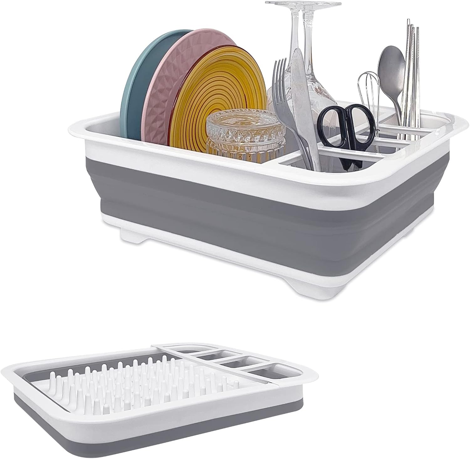 Goderewild Collapsible Dish Rack for Drying Dishes - Space-Saving and ...