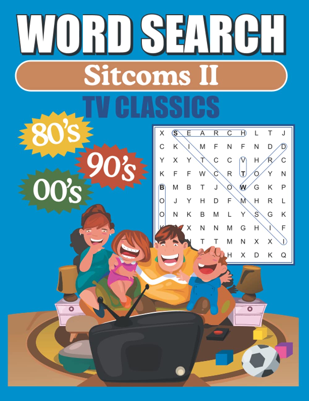 Word Search TV Sitcoms: 80’s - 90’s - 2000’s Classic TV Sitcoms Word ...