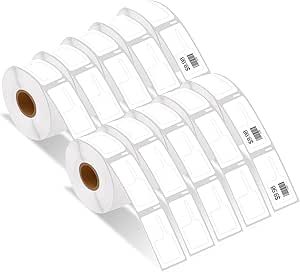 Amazon.com : NineLeaf 10 Roll (4000 Labels) Compatible for Dymo 30373 ...
