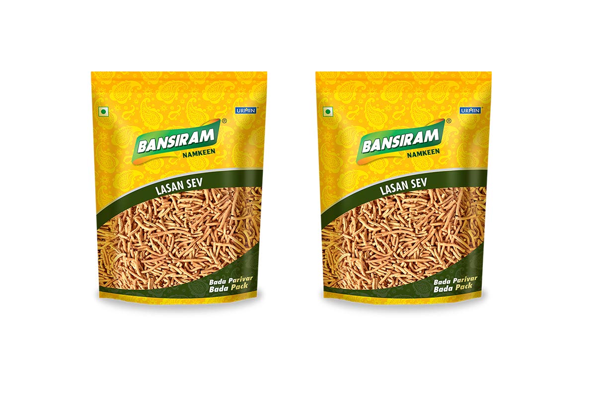 Bansiram Namkeen| Lahsun Sev| Garlic Sev| Ready-to-Eat| Spicy & Crispy ...