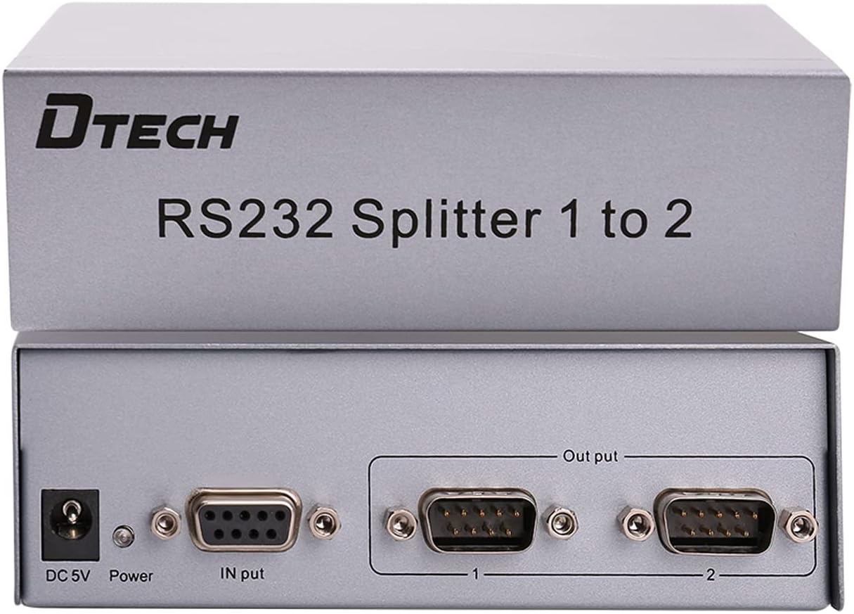 Amazon.com: DTech 2-Port RS232 Serial Splitter Box COM Port Expander ...