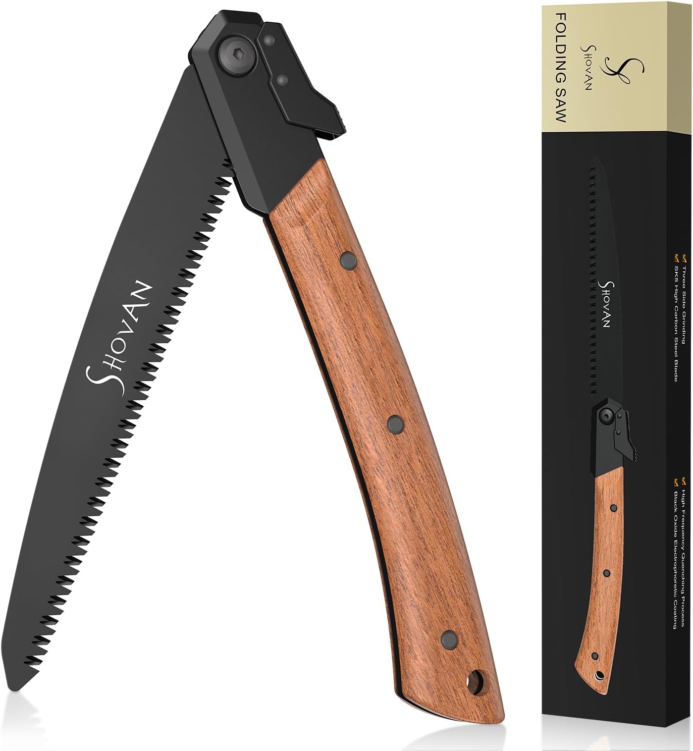 Pruning Saw 8", Folding Hand Saw, SK5 High Carbon Steel Blade with ...