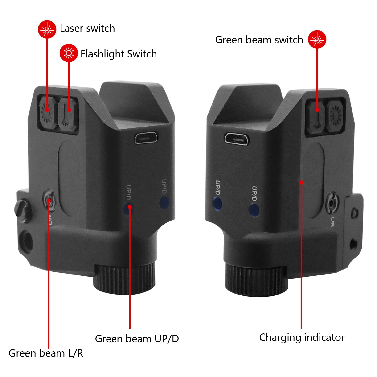 Snapklik.com : BemerforS Infrared (IR) Laser+Green Laser Beam For ...